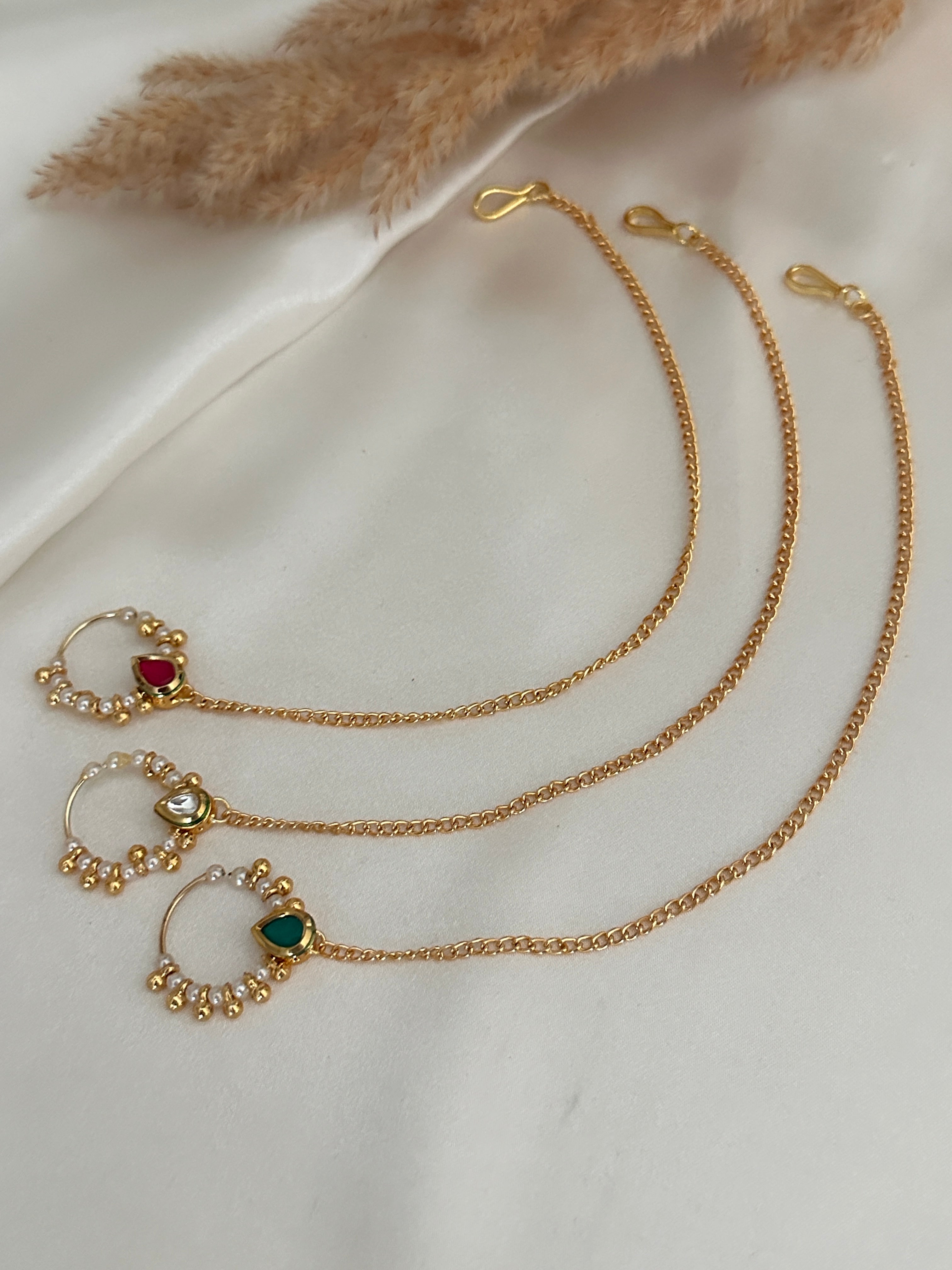 Bridal Pearl Nose Ring – Tazori Collection
