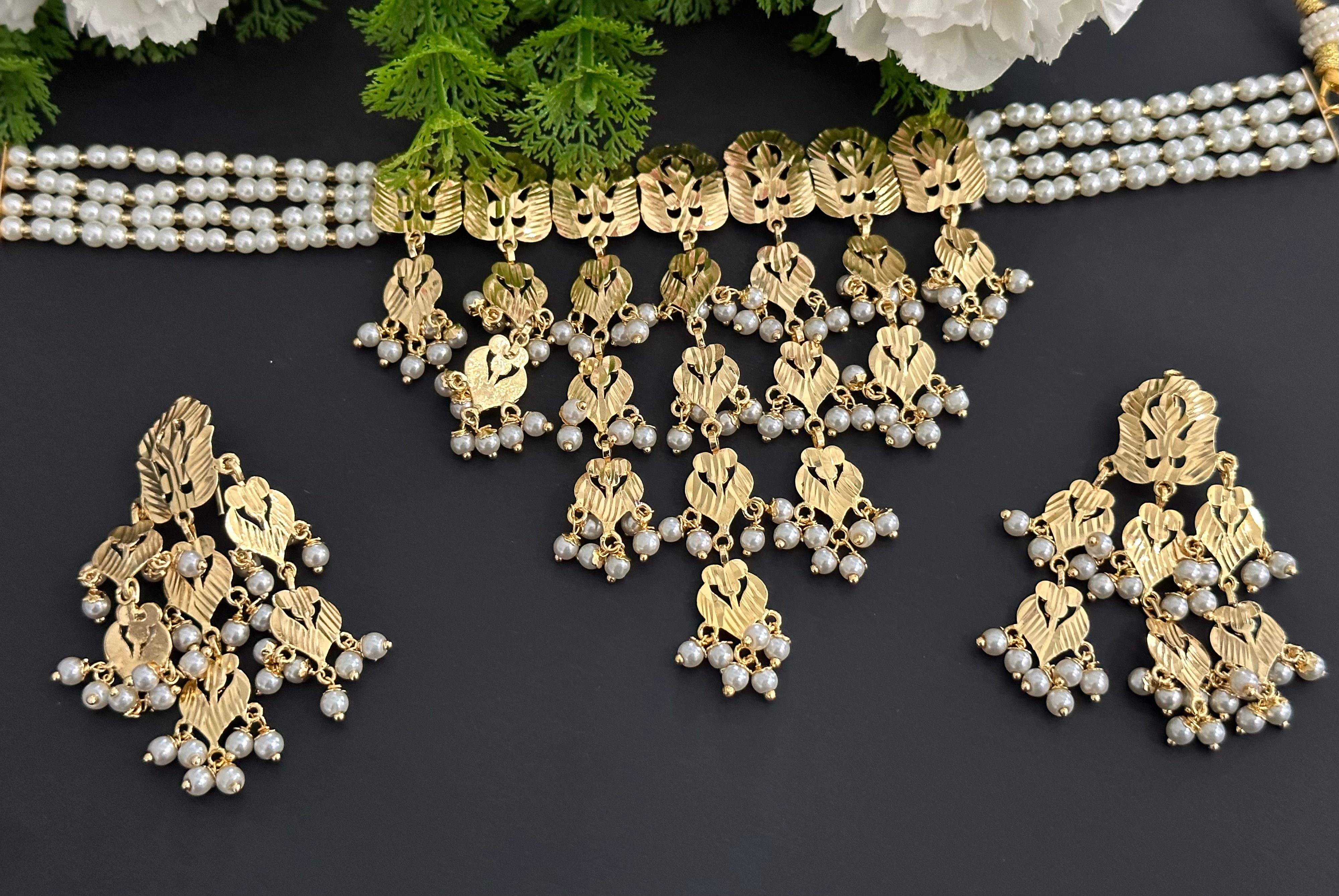 Traditional Patra Choker Set | Choker Set | Tazori Collection