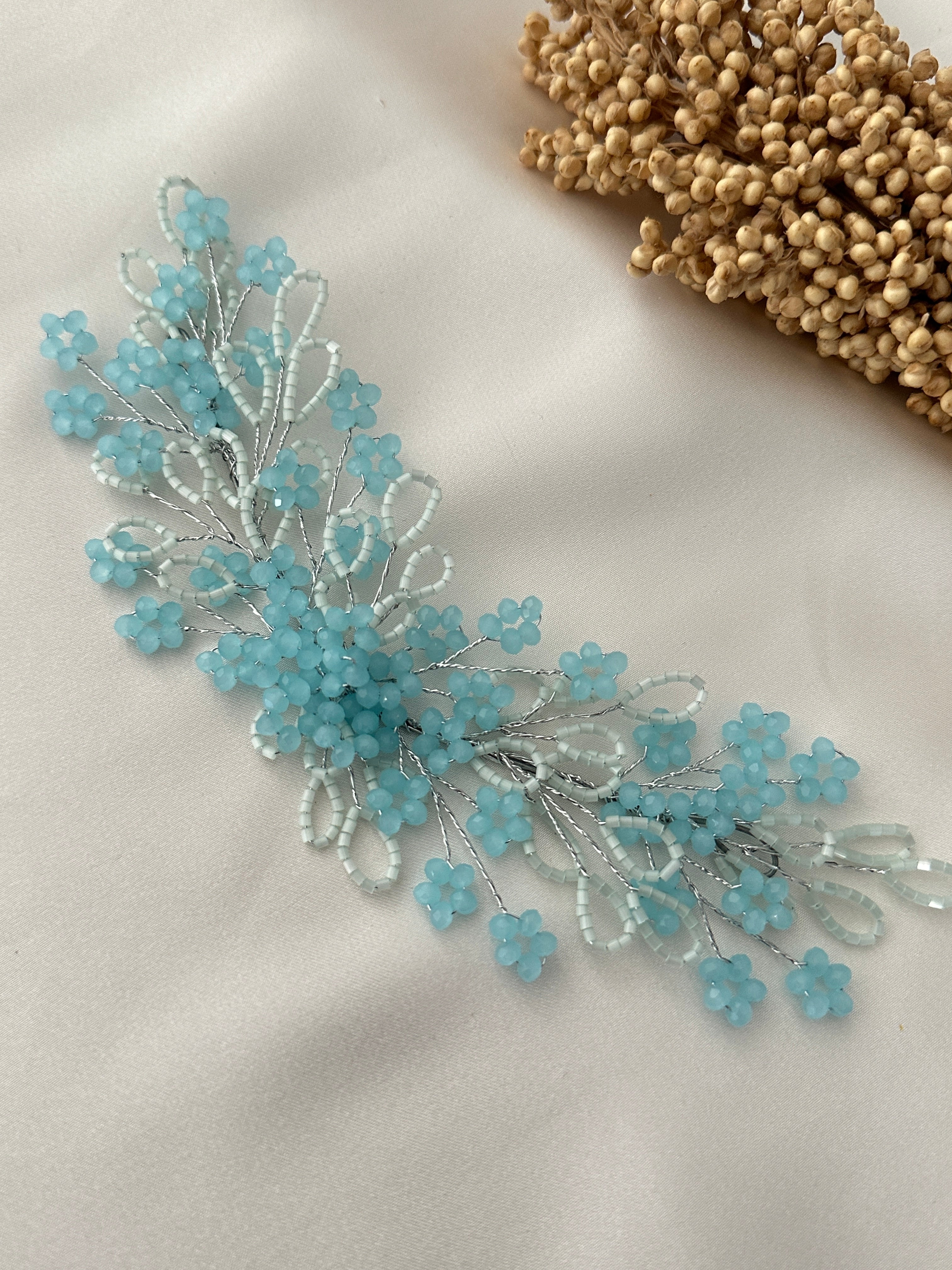 Baby Blue Crystal Hair Piece – Tazori Collection